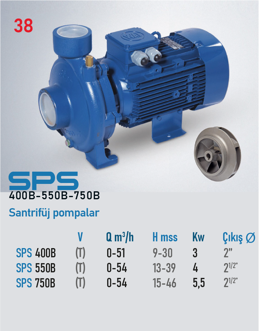 SPS 750B T - pompa com